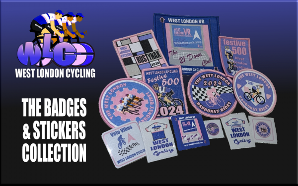 WEST LONDON CYCLING: BADGES & STICKERS COLLECTION - WEST LONDON CYCLING