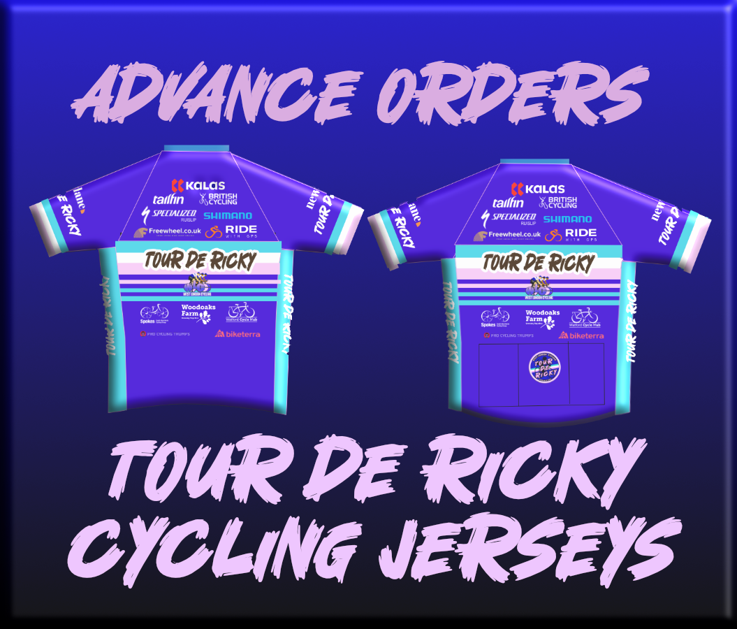 Tour de Ricky Jersey ADVANCE ORDERS AT DISCOUNT - WEST LONDON CYCLING