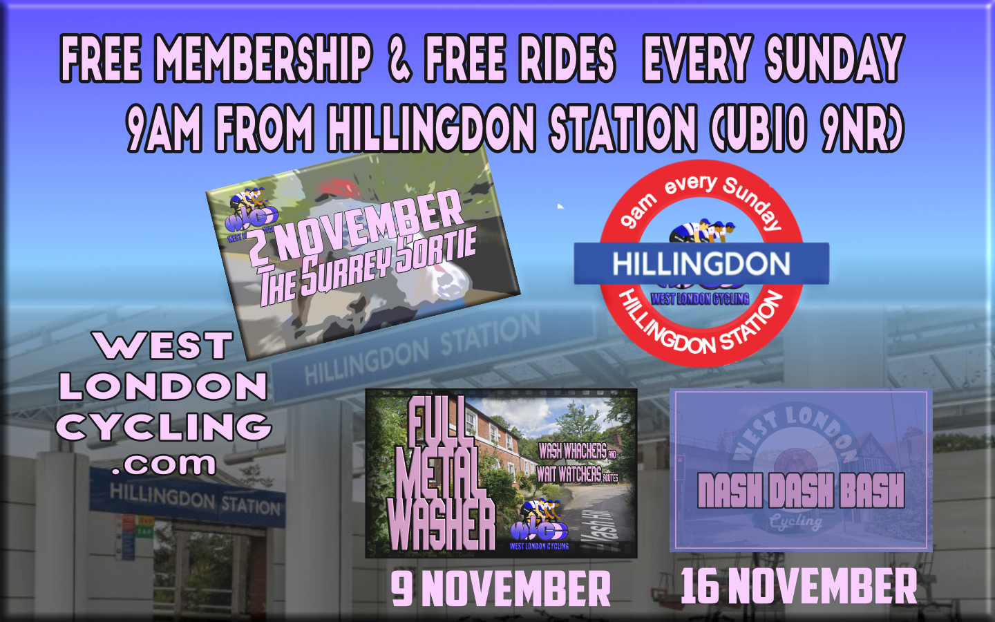 Free Sunday Rides in November from Hillingdon Station (UB10 9NR ...