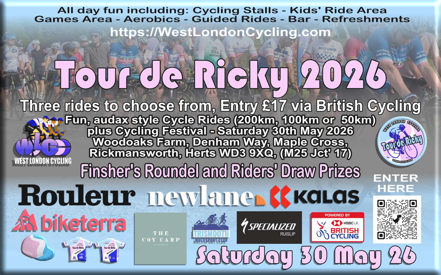 TOUR de RICKY: Woodoaks Farm 2026 - WEST LONDON CYCLING